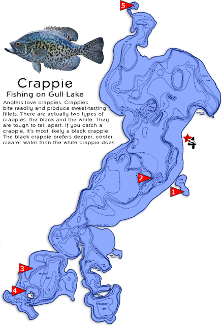 crappie-map | MN Resort Cabins Gull Lake Brainerd Nisswa Vacation ...